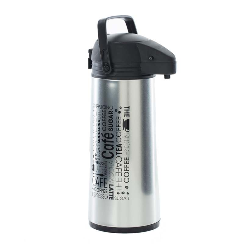 Termo 5 Five Negro Plateado 1.8 Lt Acero Inoxidable 160570 - Home Sentry