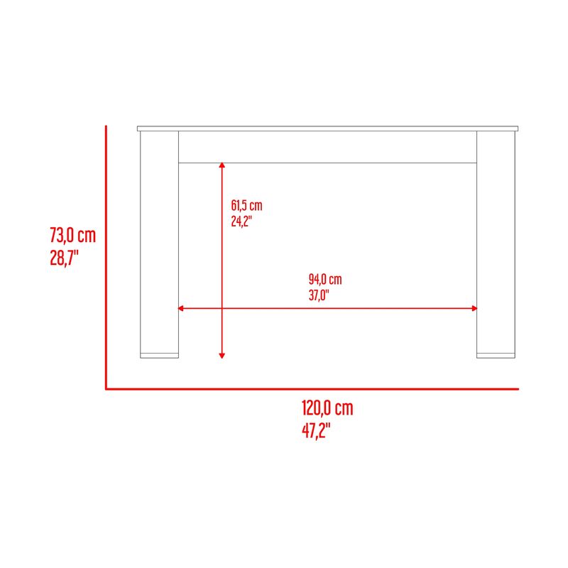 Escritorio 120 Oviedo 73X120X60 RTA Fresno Eu - Home Sentry
